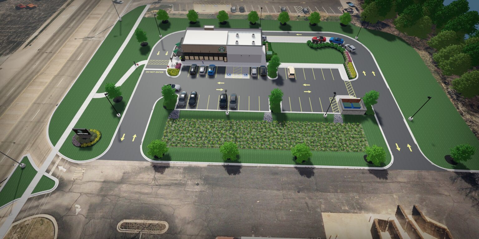 Civil Engineering and Landscape Design for Starbucks Development ...