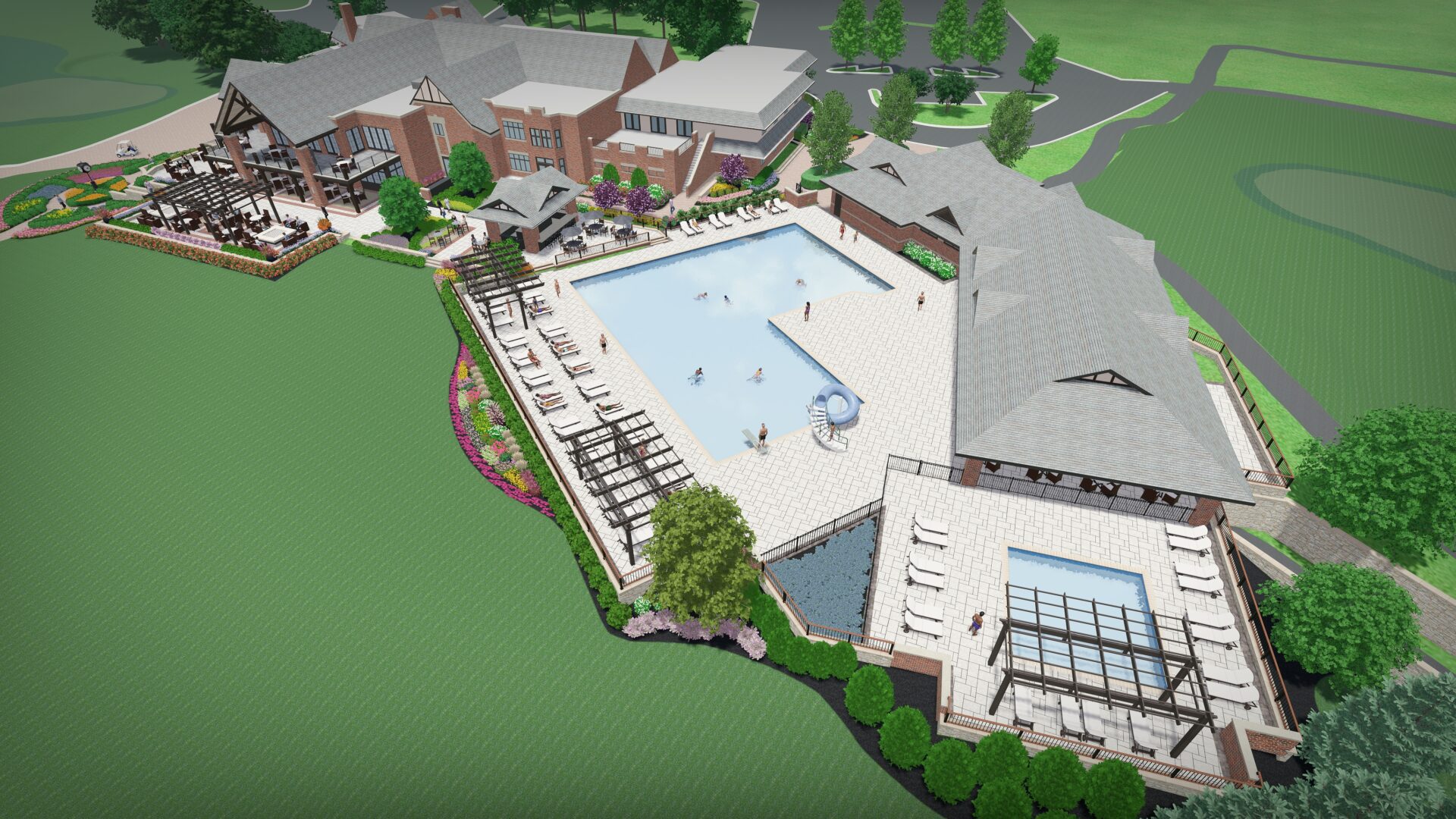 Landscape Architectural Services for Newly Expanded Country Club Pool ...