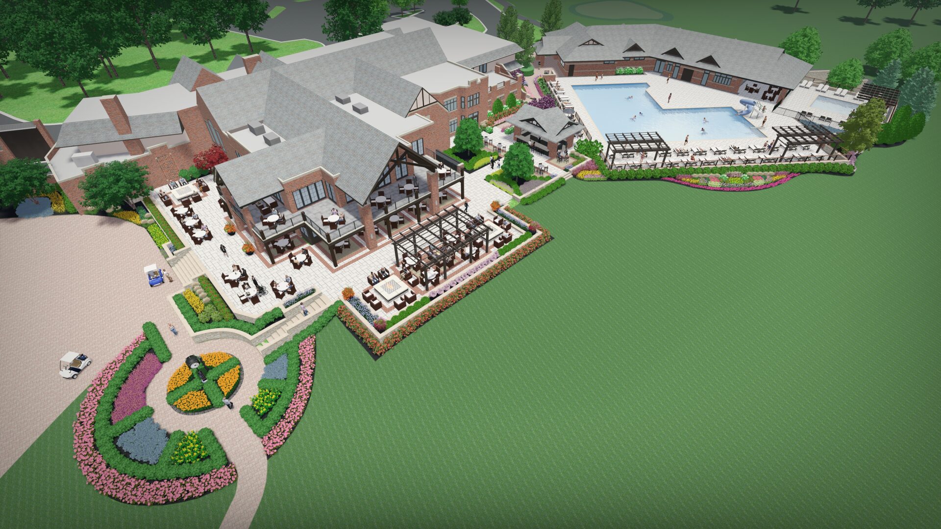 Landscape Architectural Services for Newly Expanded Country Club Pool ...